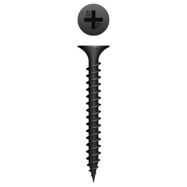 Phil Bugle Head Fine ThreadPhosphate Screws 10M#6 x 1"